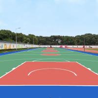 China IAAF Multifunctional Skid Resistant PU Sports Flooring UV Resistant 13mm for sale