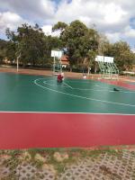China Wear Resistant Si-PU Synthetic Sports Flooring for Basketball Courts 13mm for sale