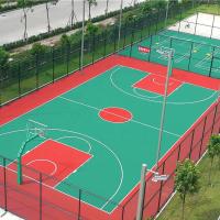 China Non Toxic Silicon PU Flooring System Basketball Surface Impact Resistant for sale