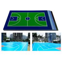 China Eco-Friendly Acrylic Tennis Court Flooring 5mm Thick Anti Fatigue Multi Purpose Sports Surface for sale
