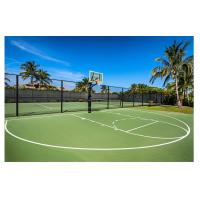 China Silicon PU Elastic Layer Futsal Basketball Court Sports Flooring 6mm Thickness for sale
