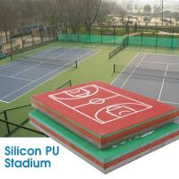China Acrylic Silicon PU Sports Flooring 7mm Fadeless Tennis Court Paint for Concrete Asphalt for sale