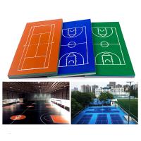 China IAAF Certified Silicon PU Sports Flooring for Volleyball Badminton Court 38.8% Shock Absorption for sale