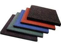 China Synthetic EPDM Interlocking Gym Safety Floor Mats  Anti - Bacterial for sale
