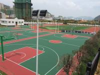 China 4mm Acrylic Basketball Court Sports Flooring Sun Proof Green Blue 2-8mm Thickness for sale
