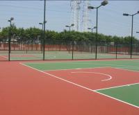 China Acrylic Tennis Court Flooring Material 8mm Thickness Abrasion Resistant Sports Surface for sale