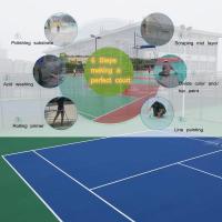 China Acrylic Multi-Purpose Sport Court Flooring 2mm-5mm Thickness for Tennis Badminton for sale