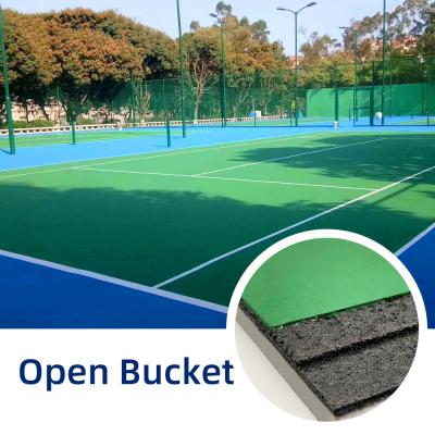 China Cushion Surface Acrylic Tennis Court Floor 3mm Thickness Colorful Durable for sale