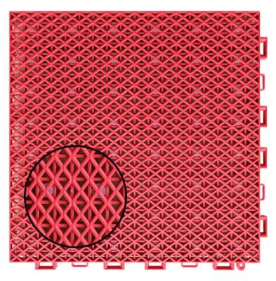 China Anti Skidding PP Interlock Flooring Outdoor Waterproof Sports Tiles 1634kg Load Capacity for sale