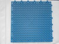 China Yellow Hockey Court Indoor Sports Flooring No Toxic Interlocking PP Tile 250x250x12.7mm for sale