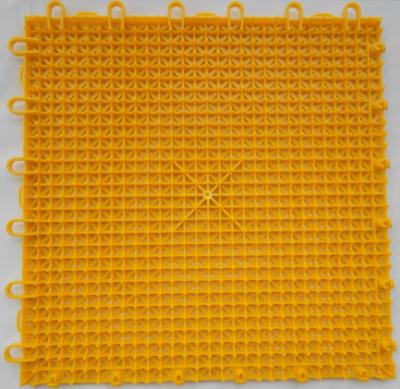 China Intelligent PP Interlocking Sport Flooring 400x400x18mm Portable Basketball Court Tiles Outdoor for sale
