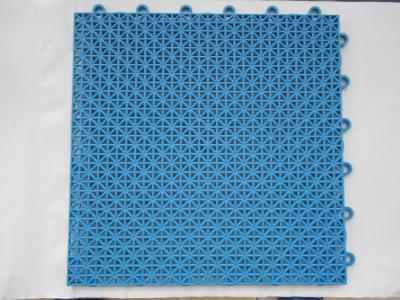 China Anti Skid PP Interlock Flooring 250x250x13mm Waterproof Indoor Sports Surface for sale