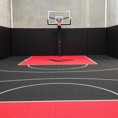 China Interlocking Modular PP Flooring 304.8x304.8x15.8mm for Basketball Court for sale
