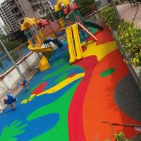 China Odorless EPDM Rubber Granules 8mm Sports Floor Dustproof for Running Track Playground for sale