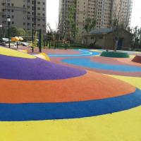 China Colored Epdm Rubber Granules Wet Pour Rubber Playground Surface for sale