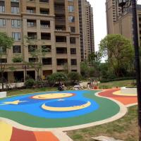 China Colored Epdm Rubber Granules Wet Pour Rubber Playground Surface for sale