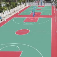 China Acrylic Sports Court Flooring 2mm-5mm for Tennis Basketball Badminton Custom Colors for sale