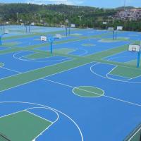 China Acrylic Multi-Purpose Sport Court Flooring 2mm-5mm Thickness for Tennis Badminton for sale