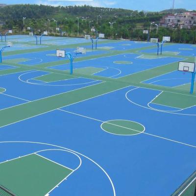 China Acrylic Multi-Purpose Sport Court Flooring 2mm-5mm Thickness for Tennis Badminton for sale