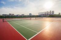 China Acrylic Tennis Court Surface Anti Slip Hard Court 2mm 5mm Thickness Custom Colors for sale