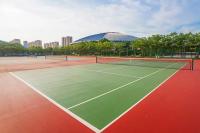 China Acrylic Tennis Court Surface Anti Slip Hard Court 2mm 5mm Thickness Custom Colors for sale