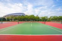 China Acrylic Multi-Purpose Sport Court Flooring 2mm-5mm Thickness for Tennis Badminton for sale