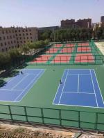 China Acrylic Sports Flooring 4.0mm Cushion Tennis Basketball Court Paint ITF Category 5 for sale