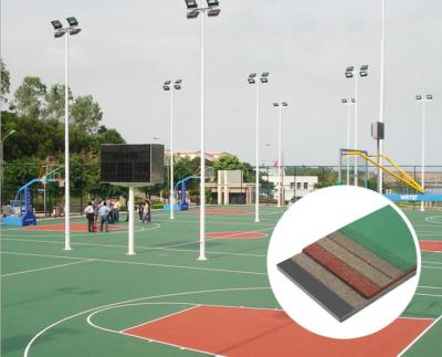 China Acrylic Tennis Court Construction Non Cushion Synthetic Surface 2mm-5mm Thickness Custom Colors for sale