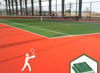 China Acrylic Tennis Court Construction Non Cushion Synthetic Surface 2mm-5mm Thickness Custom Colors for sale