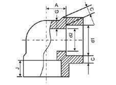 China Socket weld 90º elbow for sale