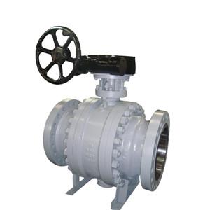 China 3 Pieces Trunnion Mounted Ball Valve, API 6D, Fire Safe for sale