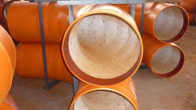 China Ceramic Tile Lined Steel Pipes and Elbows for sale