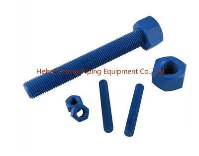 China Astm A193 B7 Stud Bolts with heavy duty nuts for sale