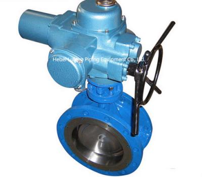 China Butterfly valve with electric actuator for cement manufacturers for sale