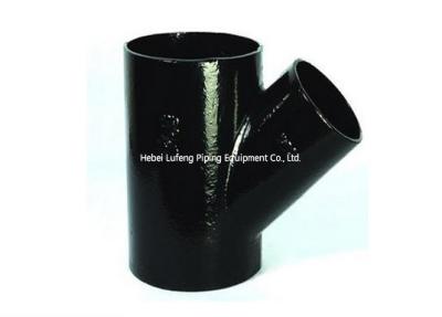 China 45 degree y branch pipe fitting lateral tee welding reducing tee unequal tee for sale
