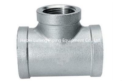 China Customized investment casting stainless steel pipe fitting tee for sale