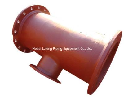 China DN1000x800x1000mm Ductile Iron Pipe Fitting All flanged tee for sale
