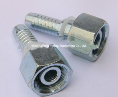 China High quality carbon steel threaded crimped hose fitting for sale