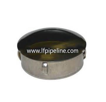 China handrail balustrade fitting metal pipe end cap for 42.4mm tube for sale