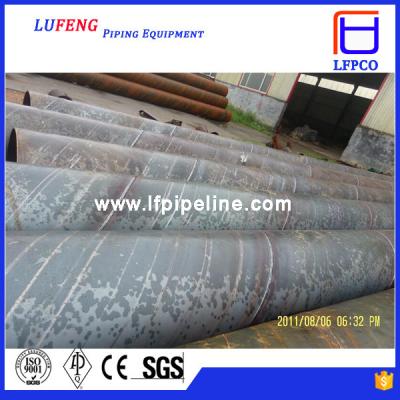 China Spiral Welded Steel Tube/ pipe SSAW/ASTM A106 Water for sale
