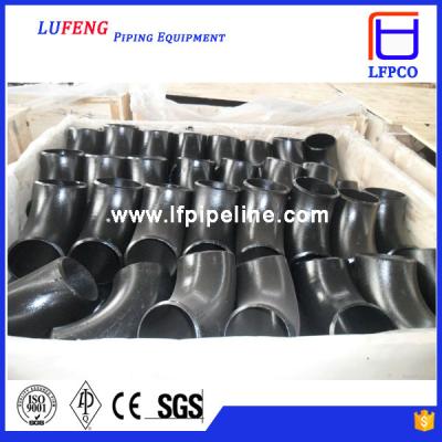 China carbon steel 90 degree pipe elbow for exhaust.oil.industry for sale