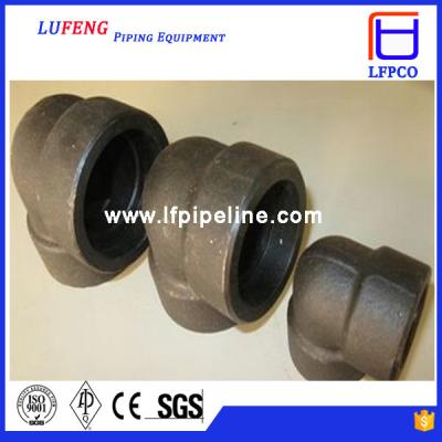China Forged Steel High Pressure Socket Weld Pipe Fitting 90 degree elbow for sale