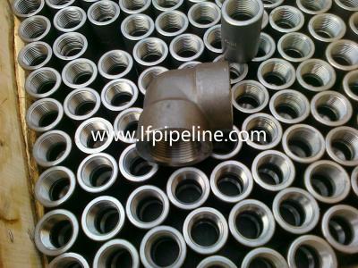 China astm A105 carbon steel 90 degree socket weld forged pipe fittings elbow for sale