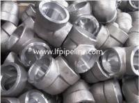 China astm A105 carbon steel 90 degree socket weld forged pipe fittings elbow for sale
