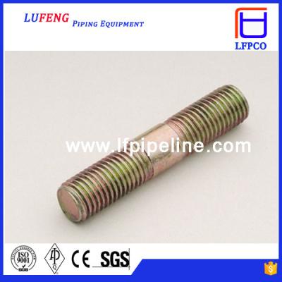 China Carbon steel zinc plated stud bolt with nut and washers for sale