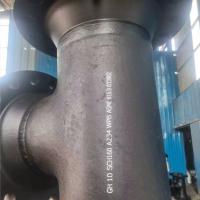 China Flanged tee, 10″ Sch160/80 tee with 10″ Class900/600 WN flange for sale