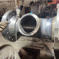 China Flanged tee, 10″ Sch160/80 tee with 10″ Class900/600 WN flange for sale
