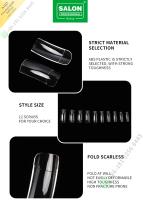 China Classical French Nail Tips Custom Nail Clear Half Tips for sale