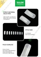 China Half Cut French Nail Tips ABS Plastic Material for sale