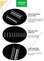 China French/C Arc Lengthening Bamboo Clear False Nail Tips Manicure Tip for Nail Art Salon for sale